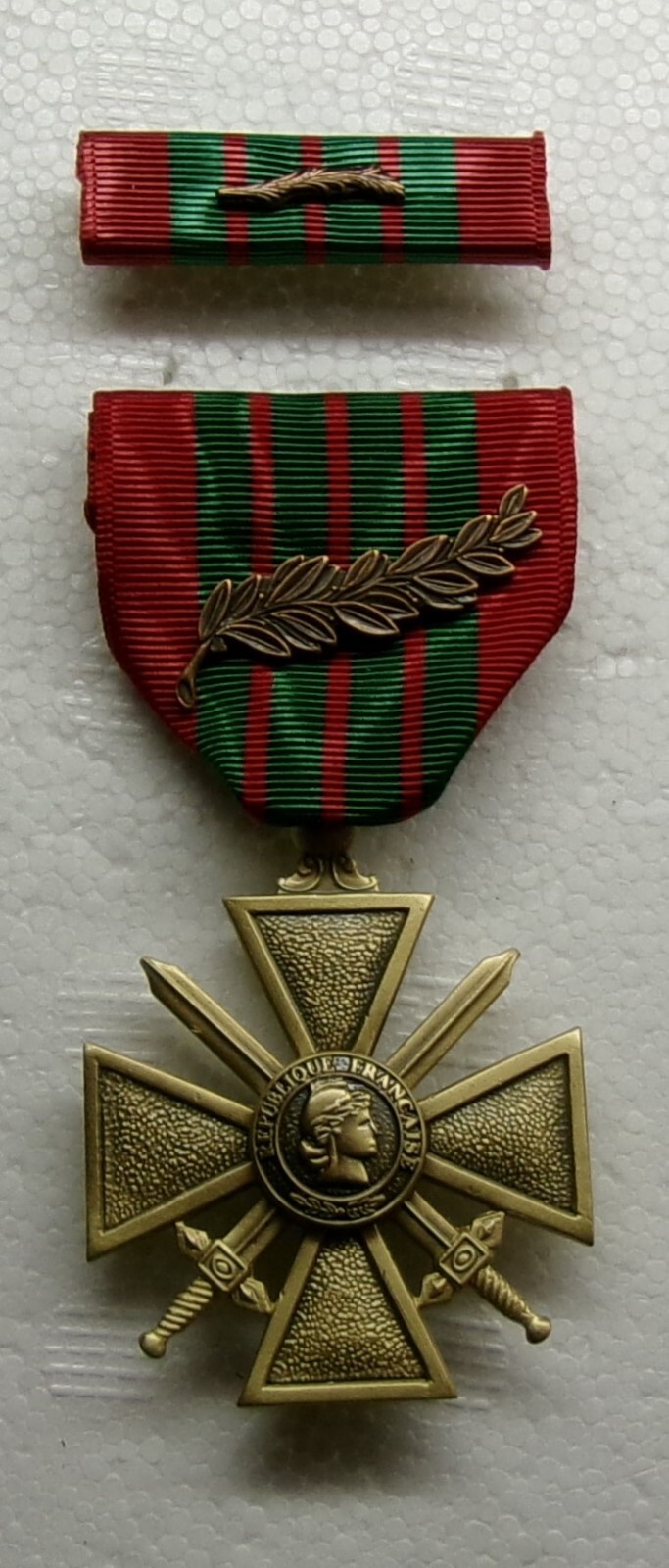 WW II French Croix de Guerre Military Medal Set with PALM 1939-1945 | eBay