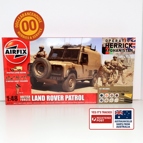 Airfix A050121 Land Rover Patrol & Soldiers Operation Herrick kit ...