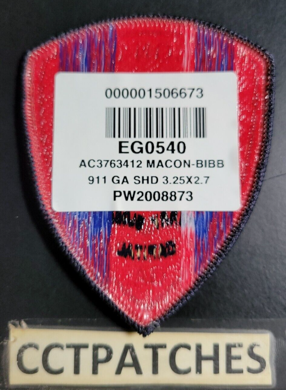 MACON-BIBB, GEORGIA 911 POLICE (SMALL) SHOULDER PATCH GA | eBay