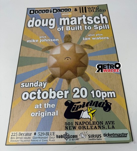 Doug Martsch of Built To Spill Poster House Of Blues Concert Poster ...