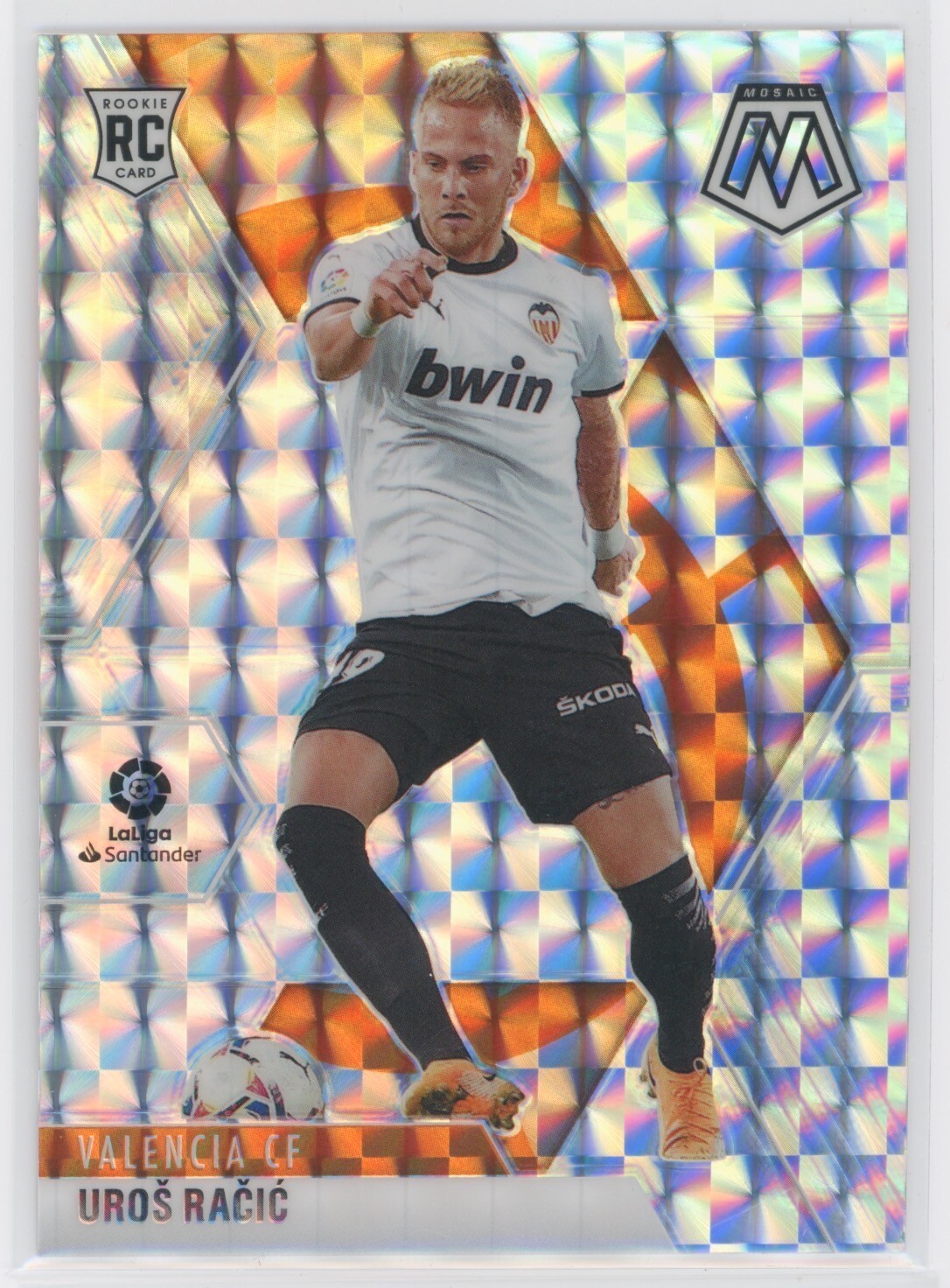UROS RACIC 2020-21 MOSAIC LA LIGA ROOKIE SILVER MOSAIC PRIZM #73 RC | eBay