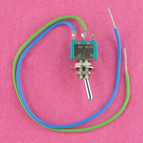[SPST Mini Toggle Power Switch Wires Attached Easy Hook-Up 12V DC 14VDC ...