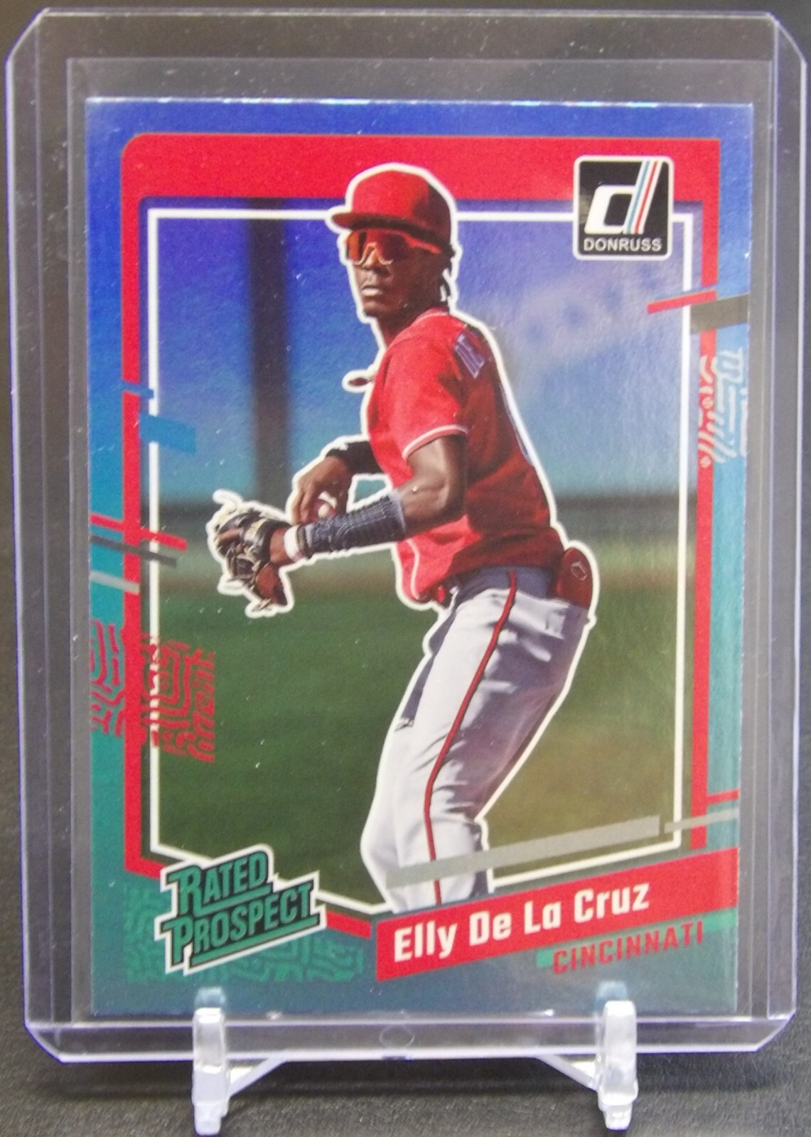 Elly De La Cruz 2023 Panini Donruss Rated Prospect Blue Foil Parallel ...