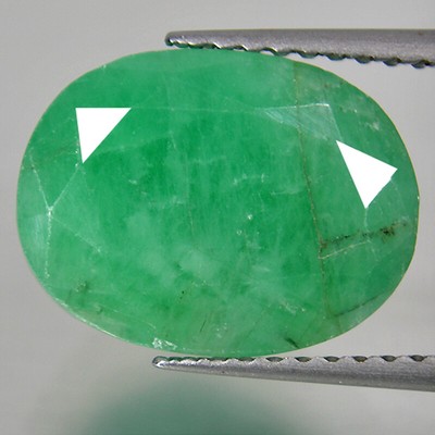 Mint Green Emerald Oval 5.74 cts 100% Natural Loose Gemstone Emerald | eBay