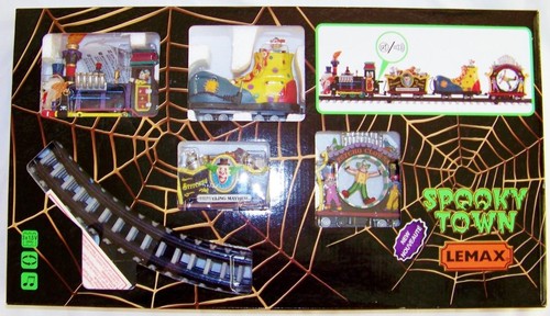 Lemax Spooky Town 2019 CRAZY CLOWN EXPRESS #94486 NRFB Train Sights ...