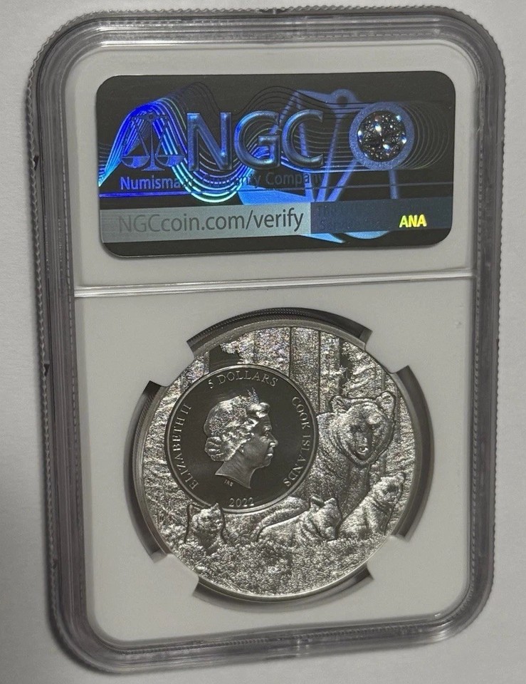 Wyoming Horned Lizard US Animals MS 70 NGC Coin 1 Troy Oz .999 Fine ...