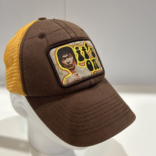 Bruce Lee 70s Style Baseball Hat Bio-Domes Mesh Snapback Retro Brown ...