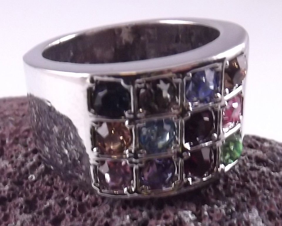 Hoshen Stones Judaica Ring Jewellery Jewish Silver Choshen 12 Tribes ...