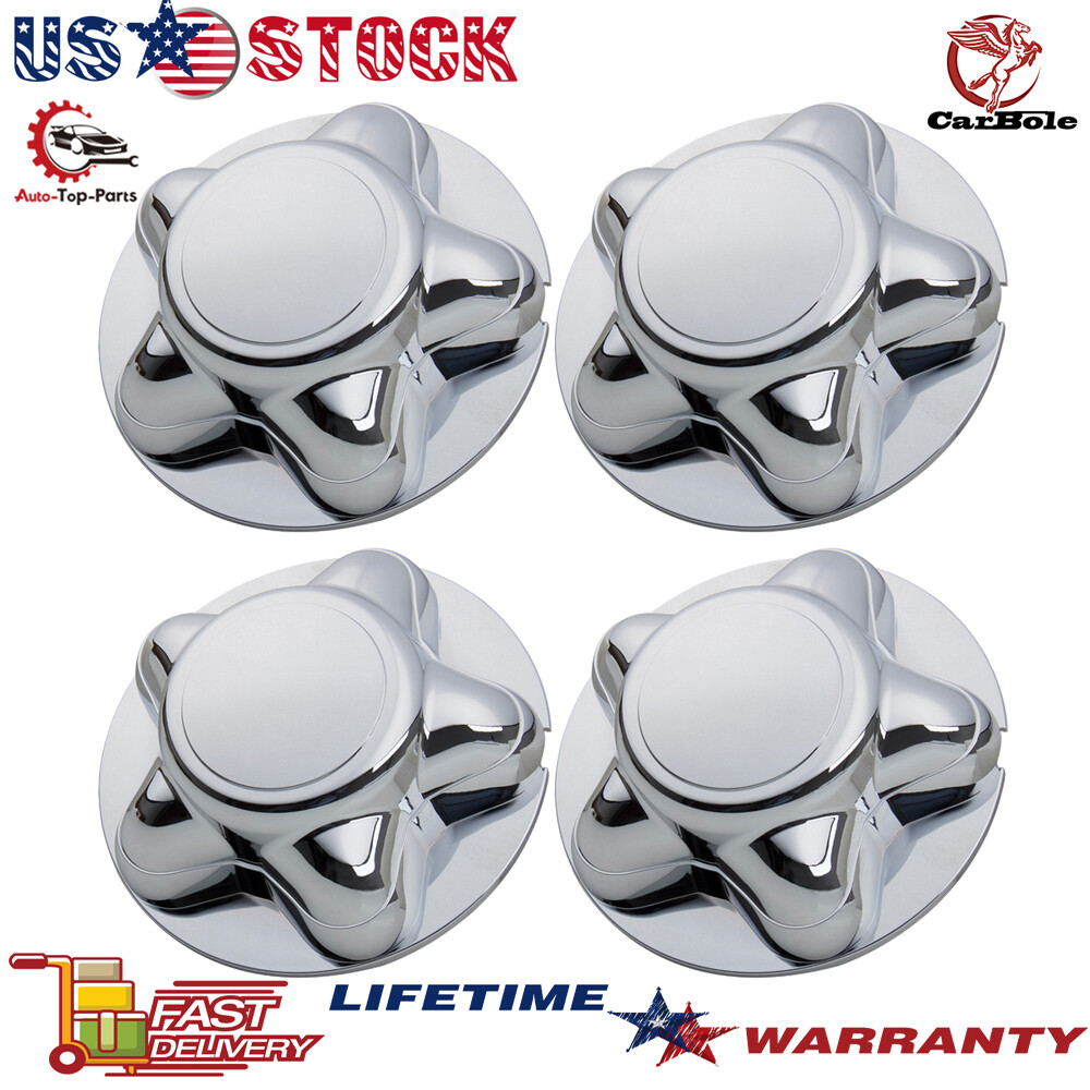 4PCS Center Wheel Hub Cover Chrome For Ford F150 Expedition 97-2003 ...