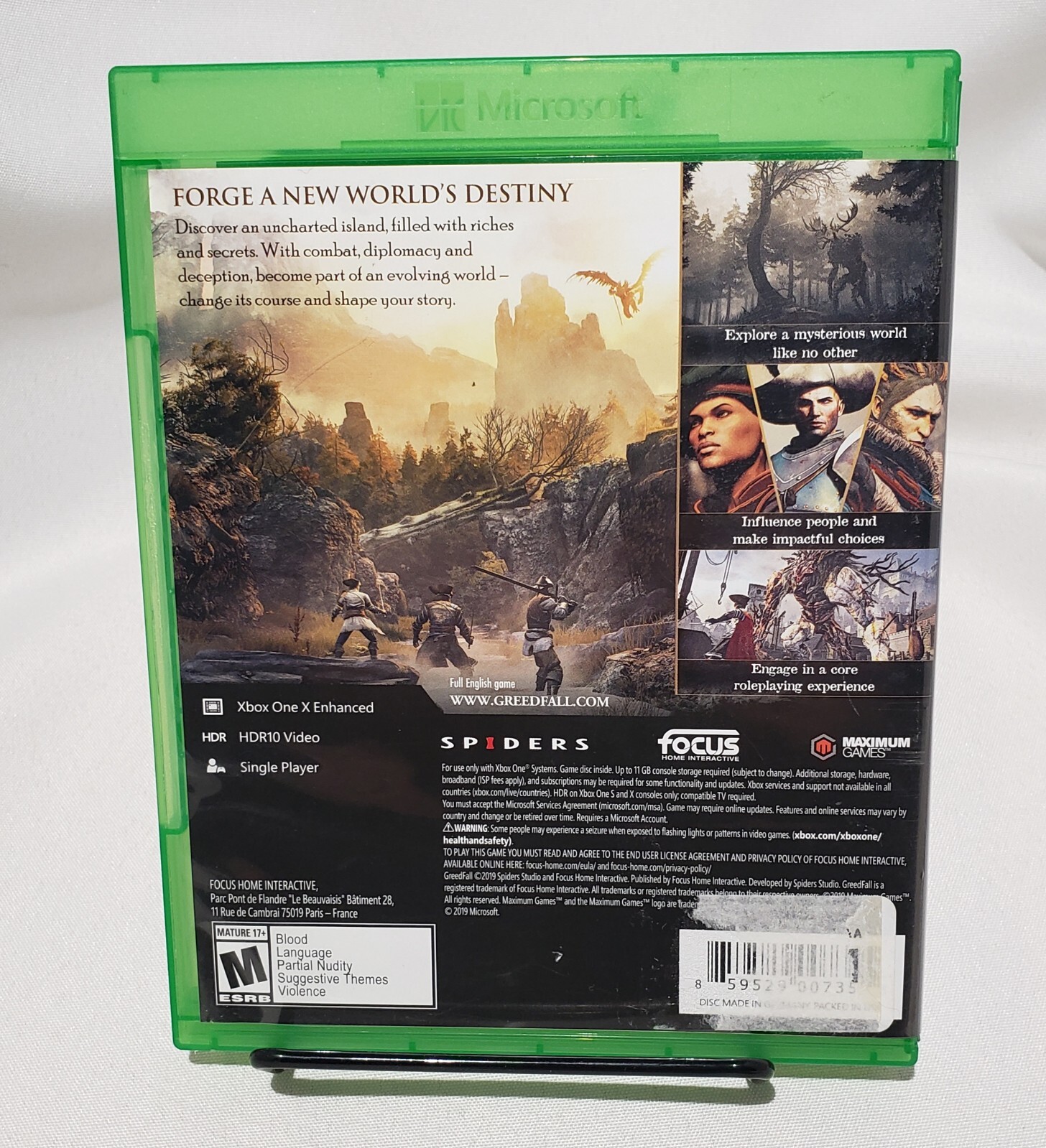 Greedfall - Microsoft Xbox One 859529007355| eBay