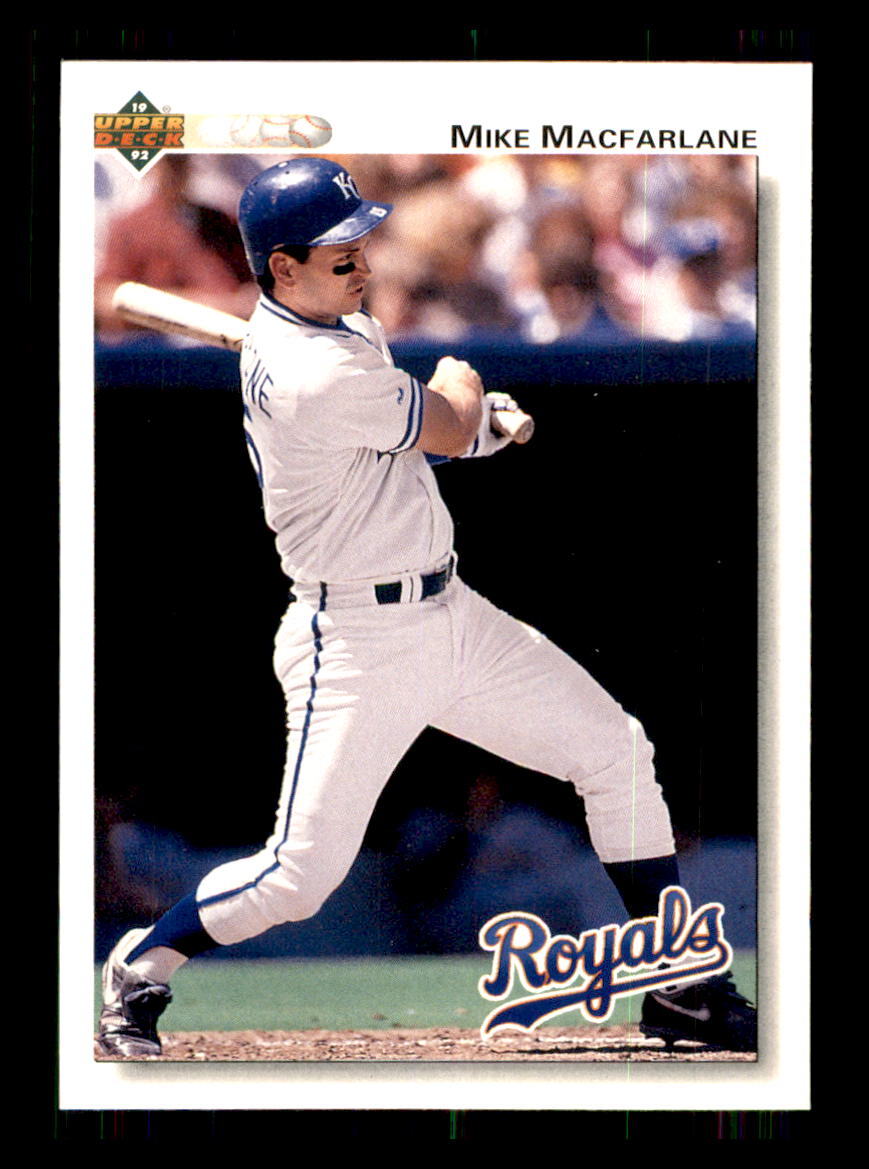 1992 BASEBALL 1992 Upper Deck Mike Macfarlane Kansas City Royals #497 1 ...