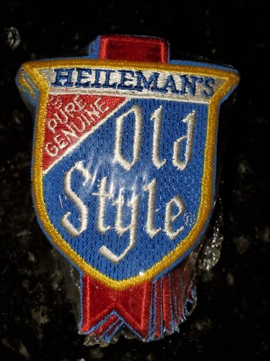 Pack of 25 Old Style Beer Embroidered Logo Patches Pure Genuine Vintage ...