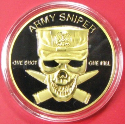 US Army Sniper. Challenge Coin. 1.5". 68b. | eBay