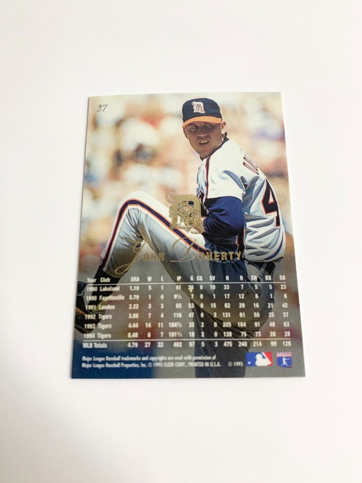 John Doherty 95 Flair 1995 Fleer Baseball Card # 37 | eBay