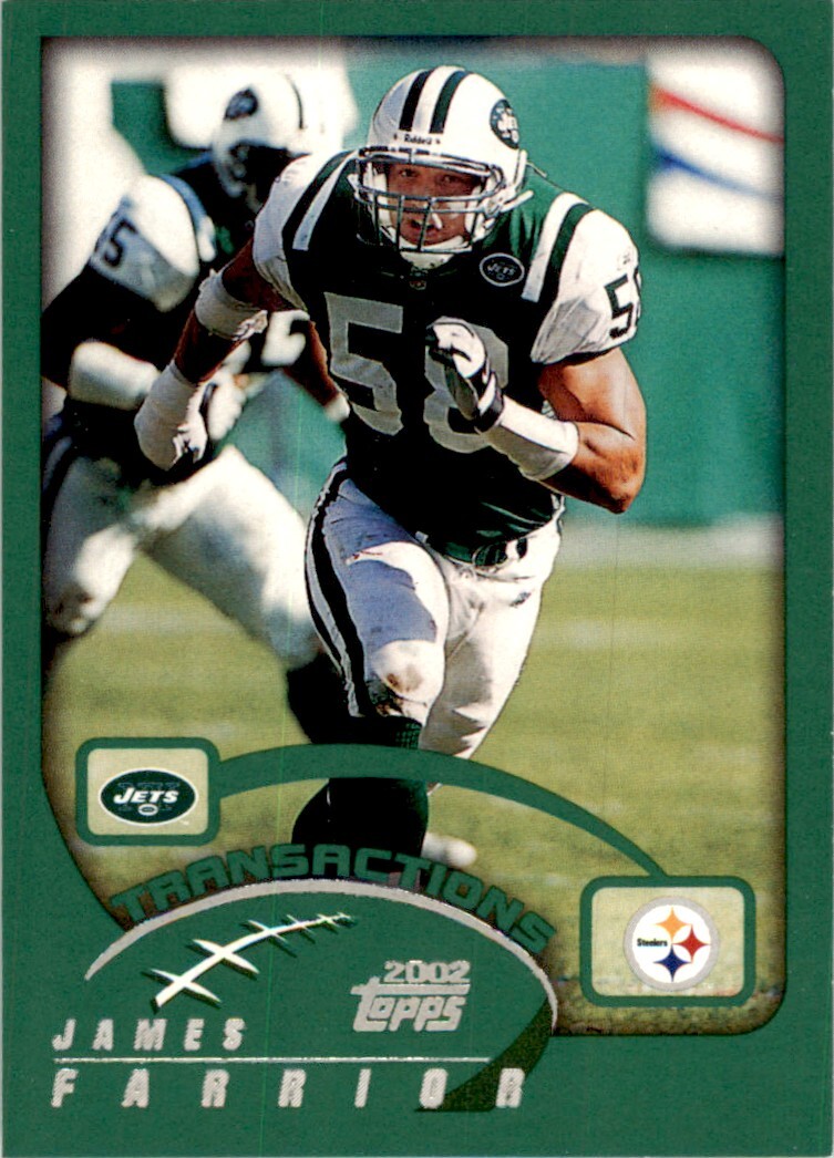 2002 Topps James Farrior Football Cards #206 | eBay