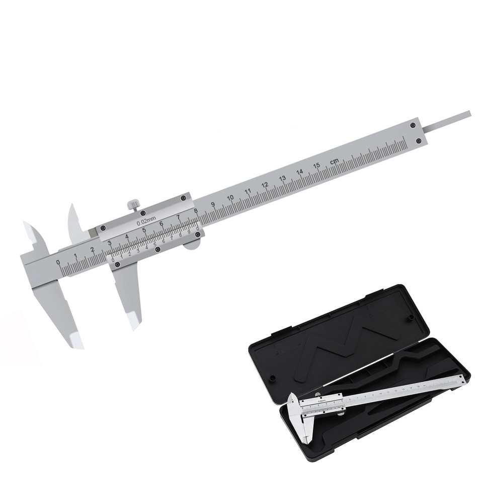0-150mm Vernier Calipers 0.02mm Manual Measuring Tool High Precision US ...