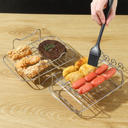 Air Fryer Rack Stainless Steel Grilling Rack Baking Dishes Grill Rack ...