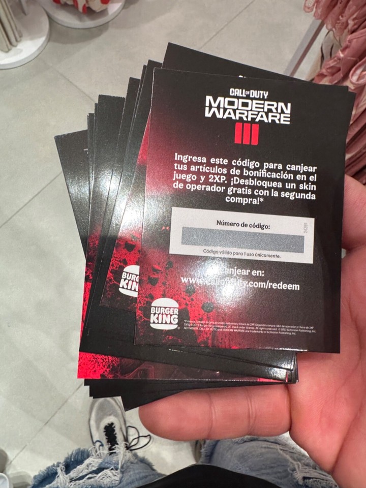 Call of Duty Modern Warfare 3 MW3 Burger King Town Operator Skin (2 ...