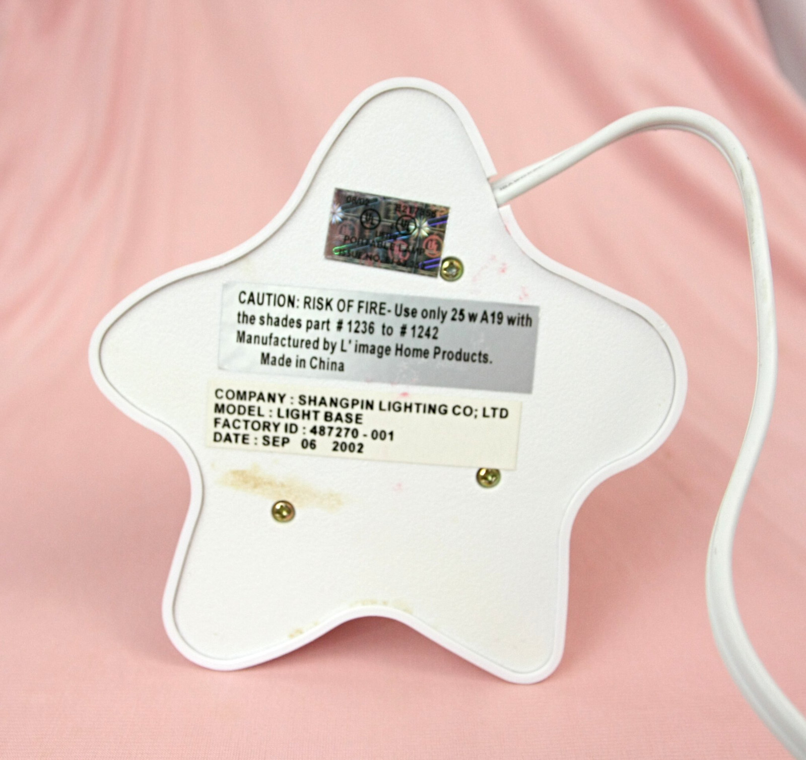 Shangpin Lighting Electric Night Light Base Red Bulb Christmas ...