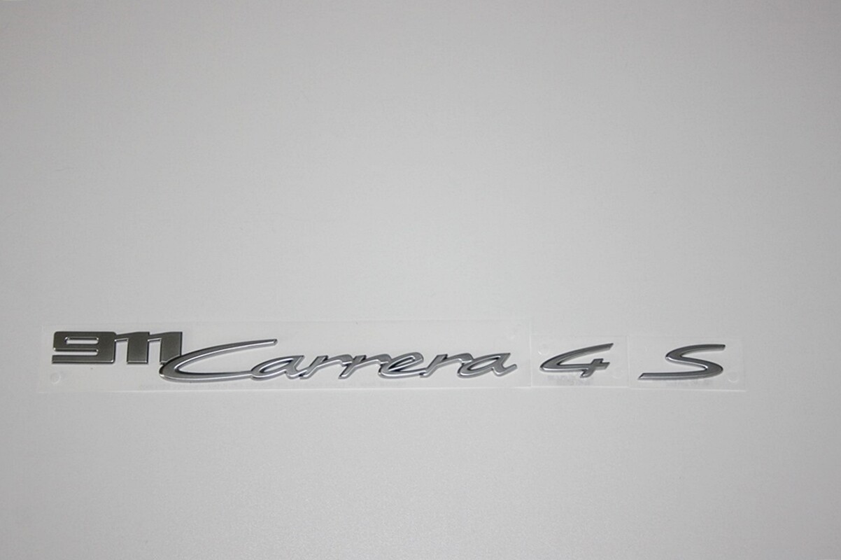 FÜR PORSCHE 992 911 CARRERA 4S SCHRIFTZUG SILBER MATT CHROM NEU | eBay