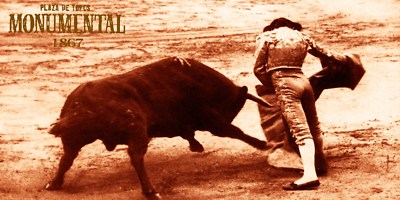 Bullfighting Vintage Poster #36 - Canvas Art Poster 12"x 24 | eBay