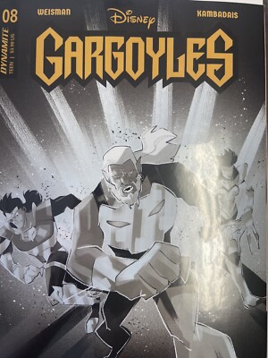 Gargoyles (2022 Dynamite) #8W Kambadais 1:10 Limited B&W Comic Cover | eBay