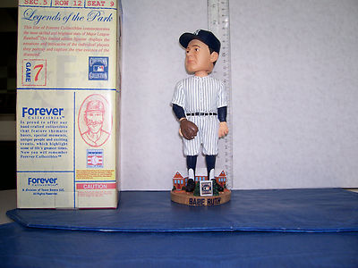 2003 FOREVER BABE RUTH PITCHING POSE WHITE UNIFORM BOBBLEHEAD N.Y ...