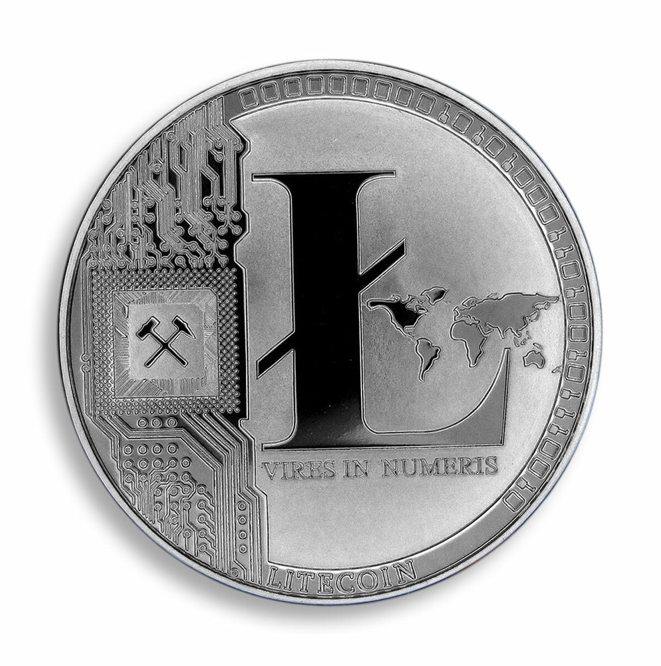 Litecoin LTC Physical Coin Silver Plated 2013 Vires in Numeris Token ...