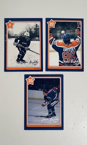 1982-83 Neilson Cookies Wayne Gretzky cards 1 22 And 23 Edmonton Oilers ...