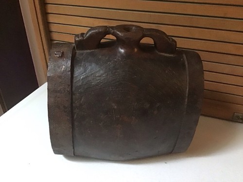 Antique Wooden Costrel Metal Bands | eBay
