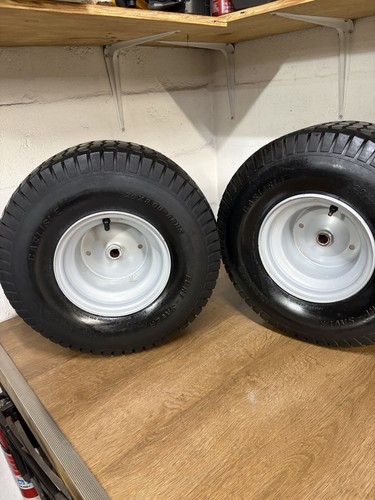 2 OEM Craftsman Riding Mower 20x8.00-8 Rear Wheel Rim & Tire Husqvarna ...