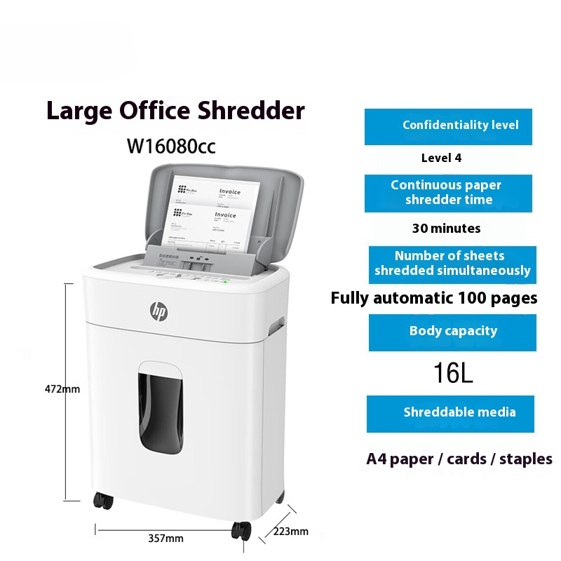Automatic Shredder Office Large Commercial Shredder Paper Shredder 220V ...