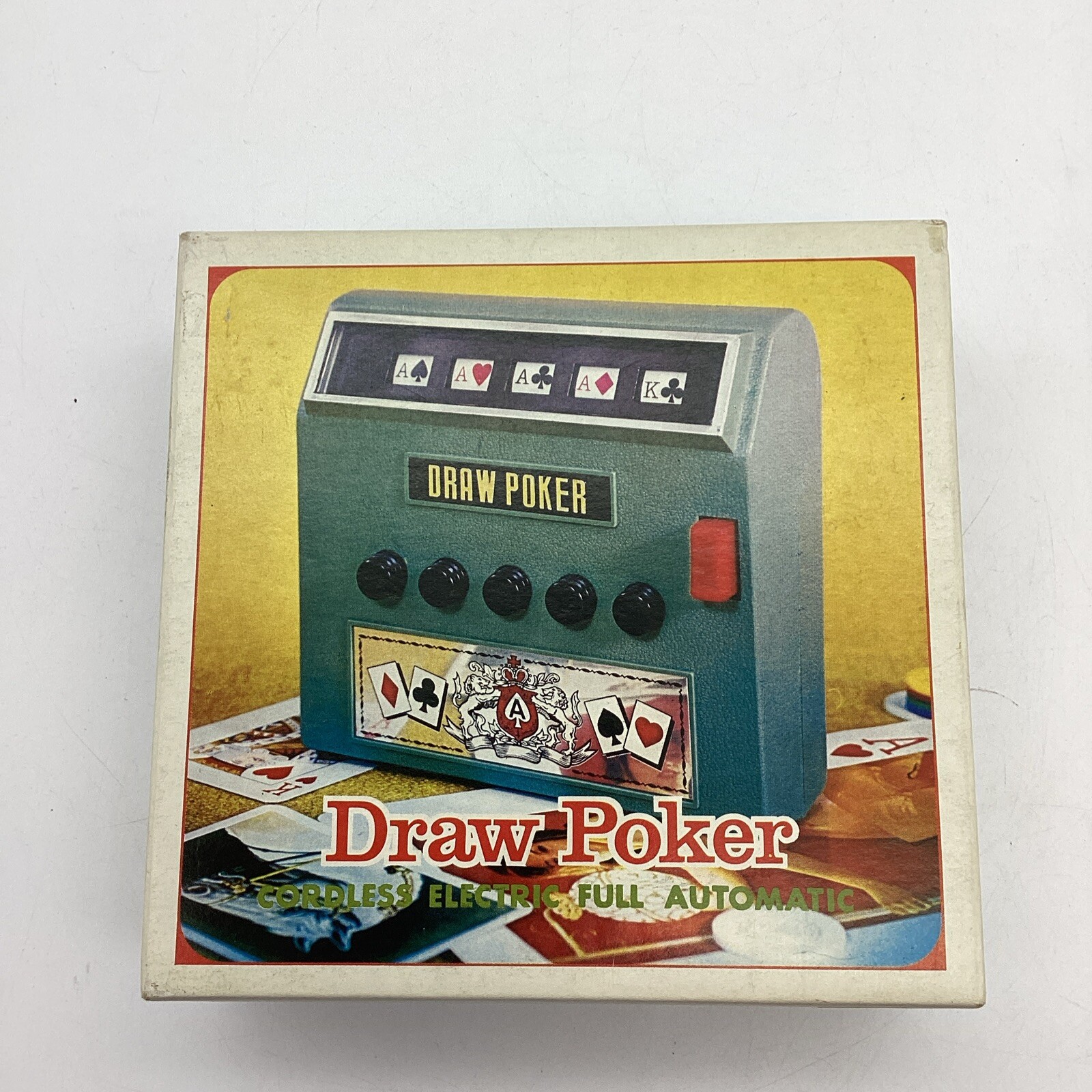 Vintage 1971 Waco Draw Poker Hand Held Battery Operated Game Bat Door ...