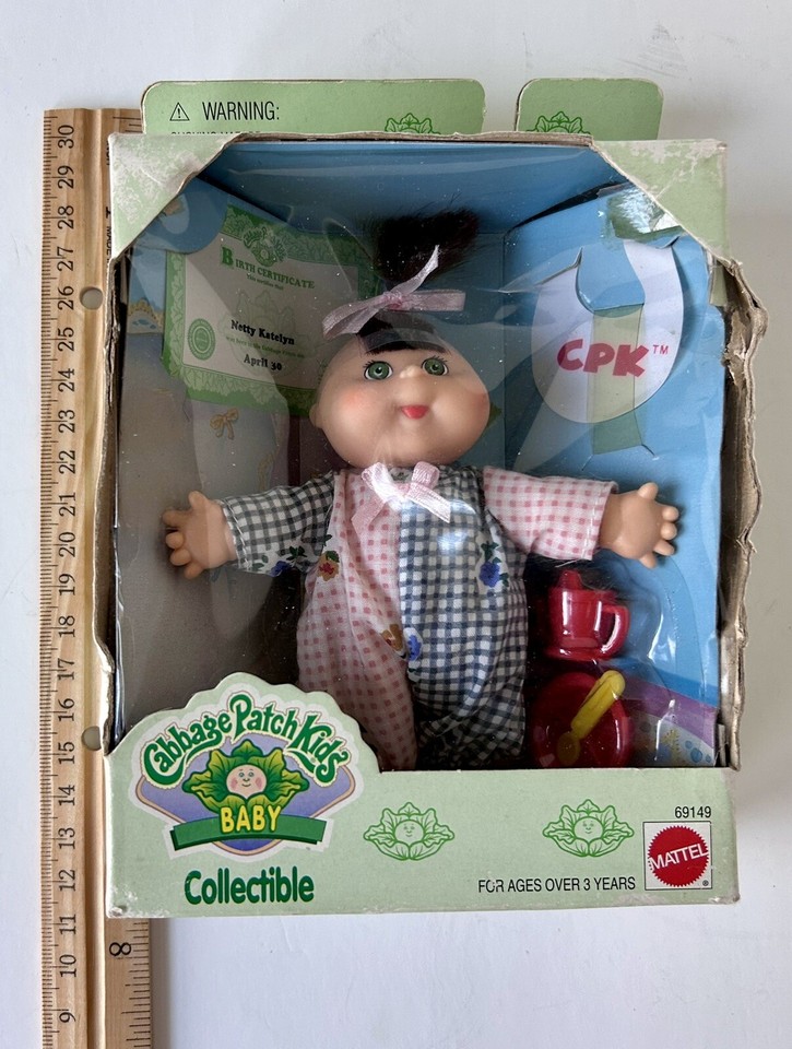 1995 Mattel Cabbage Patch Kids Baby Collectible Netty Katelyn April 30 NIB Vtg | eBay