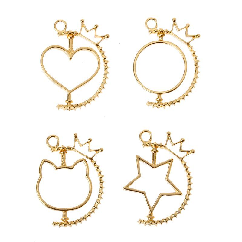 for Creative Rotating Frames Resin Filling Accessories Keychain Craft ...