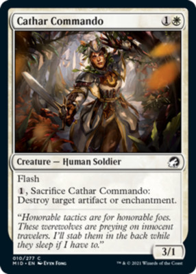 1x Cathar Commando - Foil - Innistrad: Midnight Hunt - Near Mint ...