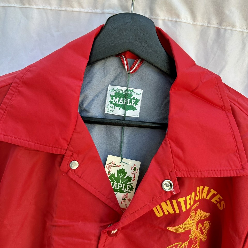 Vietnam War Era Vintage Deadstock USMC Marine Corps Nylon Jacket Maple ...