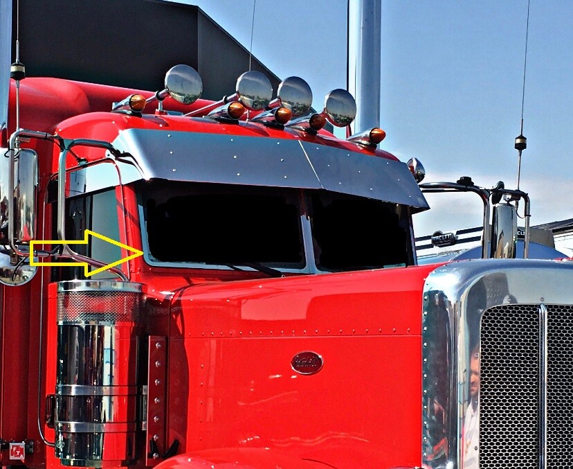 Peterbilt 379 388 389 Windshield Trim Pair # 13258 | eBay