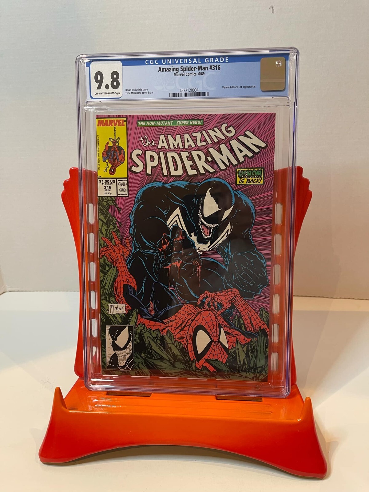 Amazing Spider-Man # 316 Marvel, 1989 OW/W CGC 9.8 Iconic McFarlane ...
