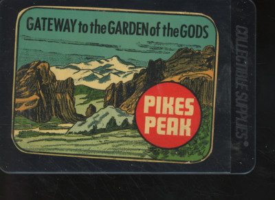 Vintage Pikes Peak Window Decal --Gateway to the Garden of the Gods | eBay