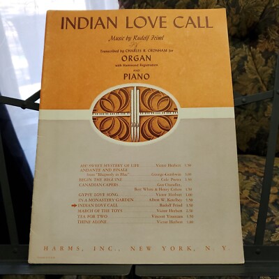 Indian Love Call By Rudolf Friml | eBay