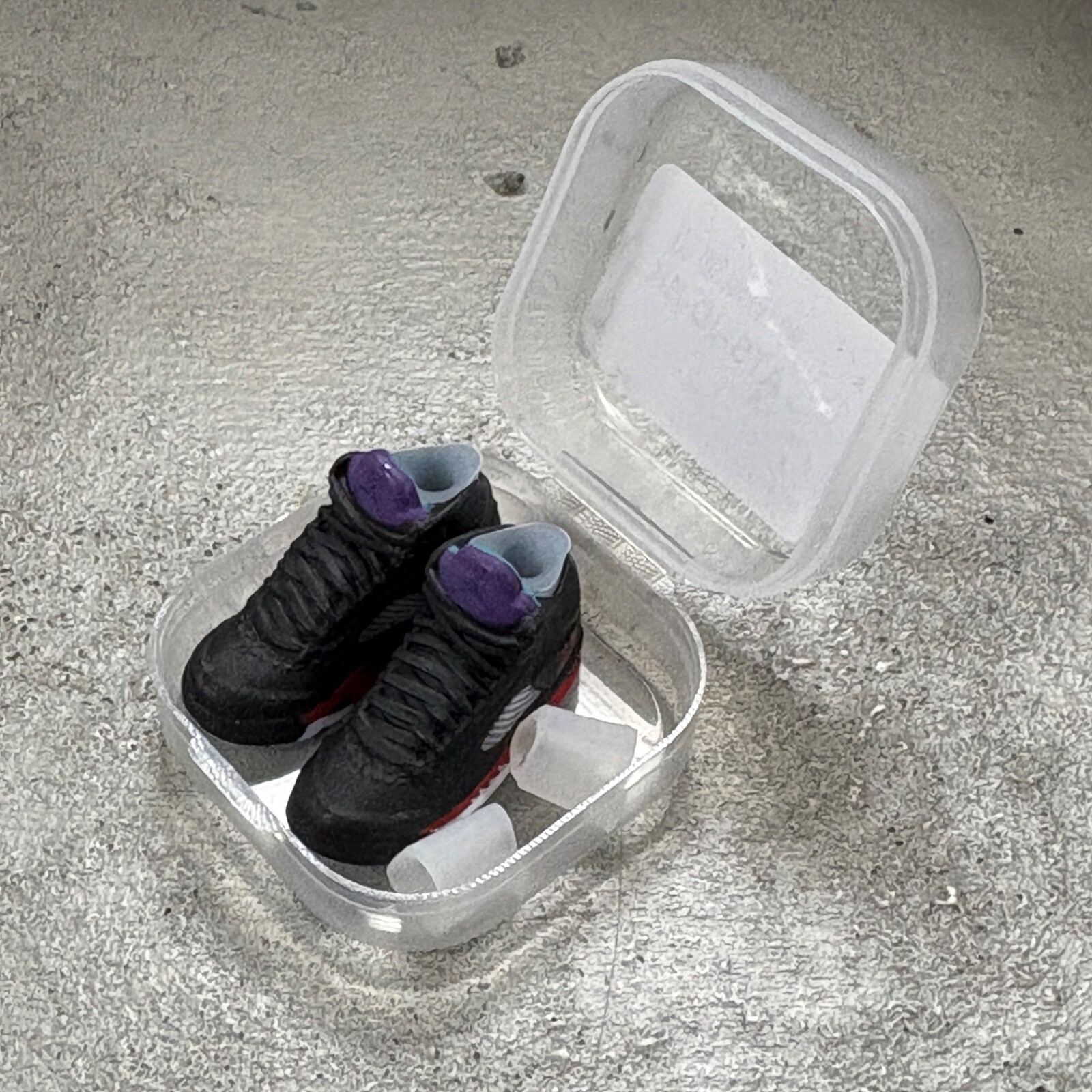 ATS-JD-BK: 1/12 AJ5 Sneakers & ankle adapters w/ box for 6" figure ...