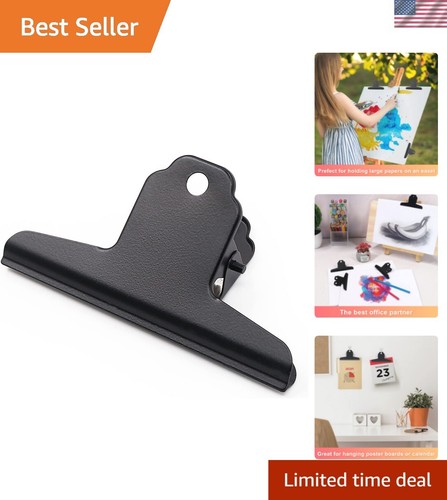 Large Durable Metal Clips - 10x 4-Inch Rust-Resistant Bulldog Fasteners ...