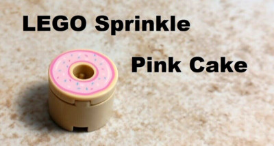 LEGO Birthday Party Gear BFF Gift Big Pink Sprinkle Food Cake Donut ...
