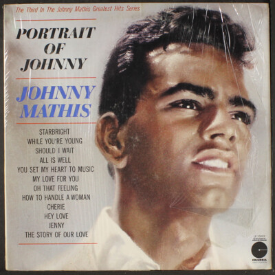 JOHNNY MATHIS: portrait of COLUMBIA 12" LP 33 RPM | eBay