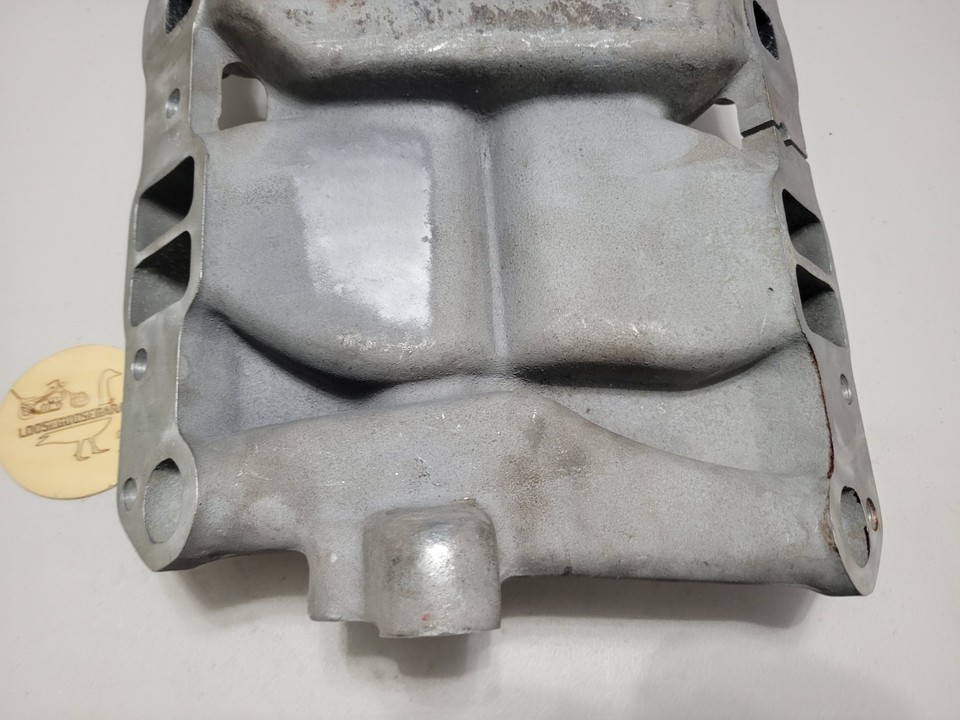 65-79 Pontiac V8 Offenhauser 5499 Low Rise Dual Quad Aluminum Intake ...