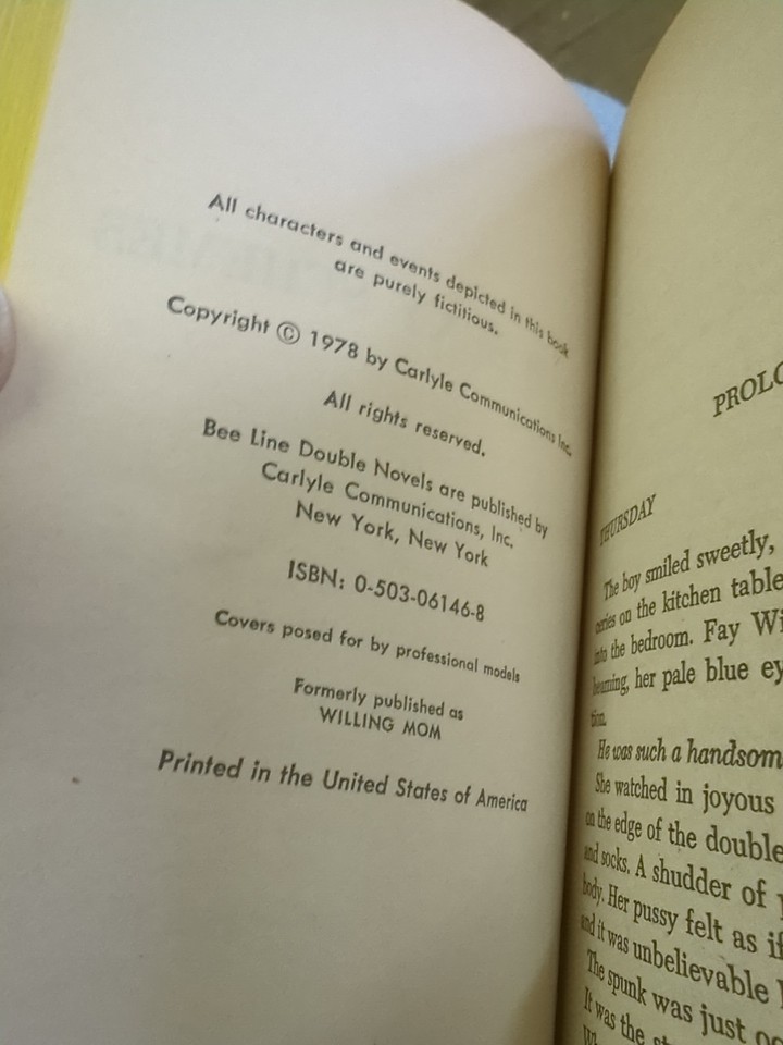 Dad's Devilish Dreams 😈 Vintage Double Novel Beeline Paperback Sleaze ...