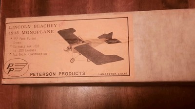 Rare Peterson Products Lincoln Beachy Rc Model Kit | eBay