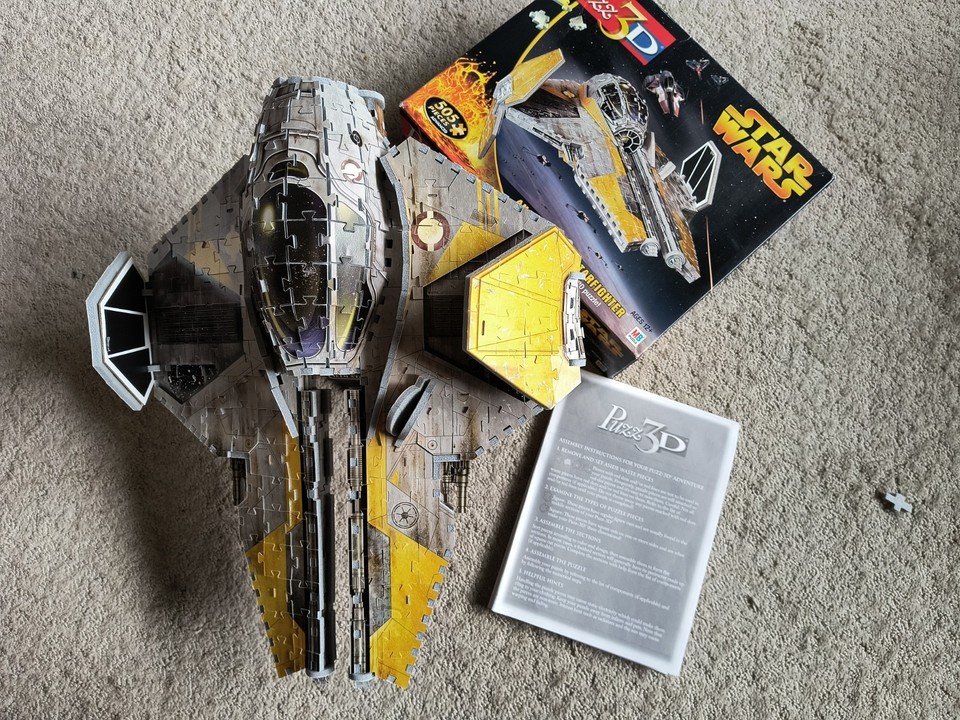 Puzz 3D Star Wars Anakins Jedi Starfighter 505 Pieces Complete With ...