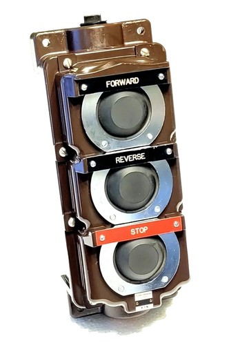 EATON Pushbutton Station, 10250H1890, Forward-Reverse-Stop, Heavy Duty ...